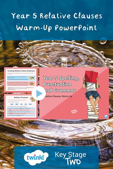 Year 5 Relative Clauses Warm Up Powerpoint In 2022 Relative Clauses