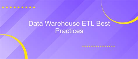 data warehouse etl best practices apix drive