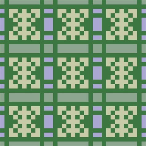 픽셀 아트 간단한 기하학적 원활한 Patern 다채로운 프리미엄 벡터