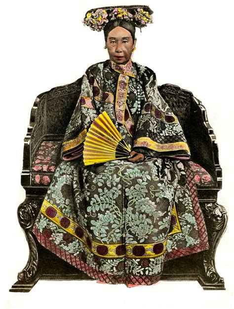 Portrait Of Empress Dowager Cixi By Unknown Artist