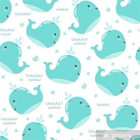 Vinilo Pixerstick Modelo Incons Til De Las Ballenas Lindas Ilustraci N Vectorial Pixers Es