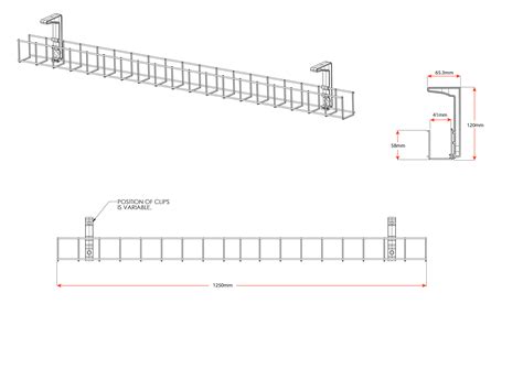 Rapid Wiring Single Tier Cable Basket Rapidline