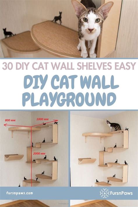 30 Diy Cat Wall Shelves Easy Diy Cat Wall Playground Spoiled Cats