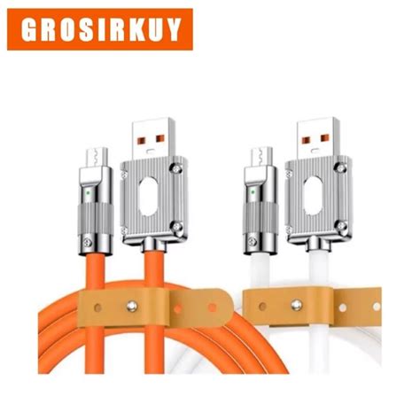 Jual G Kabel Data Silicone W Fast Charging Kabel Data Kuat Tahan Lama Shopee Indonesia