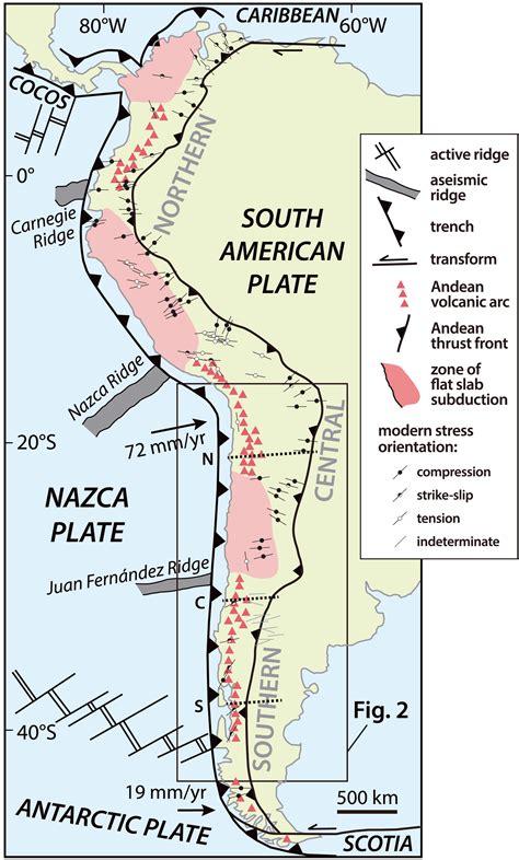 Andes Mountains Tectonic Activity Calabria Full Article
