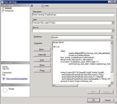SQL Server Transaction Log Backup Maintenance Plan Via SSIS