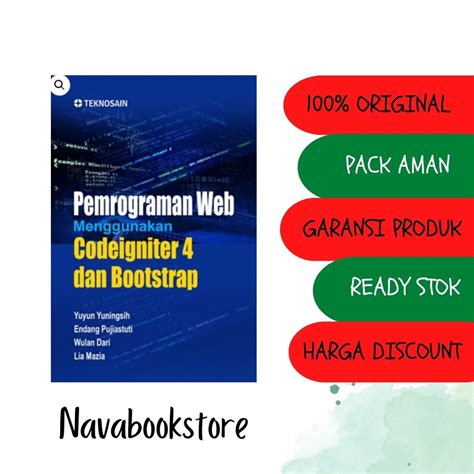 Jual Pemrograman Web Menggunakan Codeigniter 4 Dan Bootstrap Yuyun