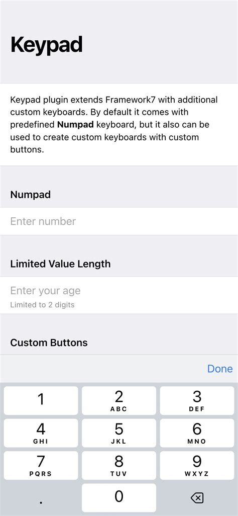 Keypad Ui Initiative