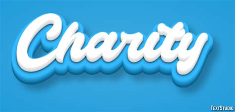 Charity Text Effect And Logo Design Name