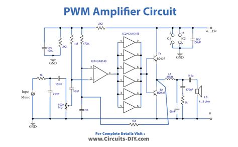 Pwm Amplifier Circuit Ca3130 Cd40106