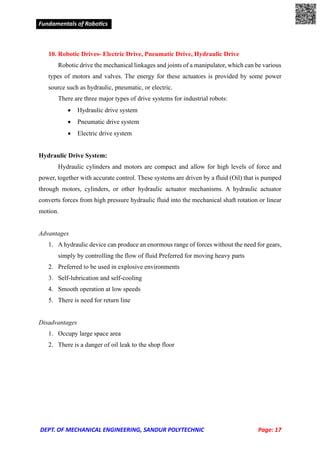 Automation And Robotics 20ME51I WEEK 8 Theory Notes Pdf
