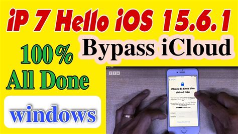 Windows Bypass HELLO SCREEN IPhone IOS No Jailbreak FREE By UnlockTool
