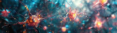 A captivating digital artwork depicting neural networks with glowing synapses showcasing the ...
