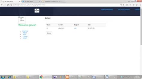 INTRANET MAIL SERVER Project In PHP With Source Code And Report Download Kashipara