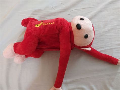 Pipi Monkey Tissue Holder Red Etsy