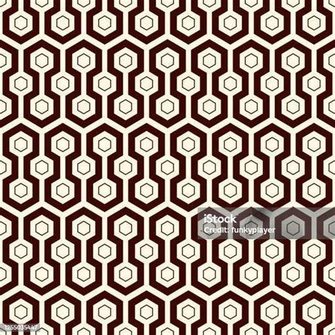 허니콤 그리드 배경 윤곽이 반복 육각형 벽지 고전적인 기하학적 장식으로 매끄러운 표면 패턴 0명에 대한 스톡 벡터 아트 및 기타