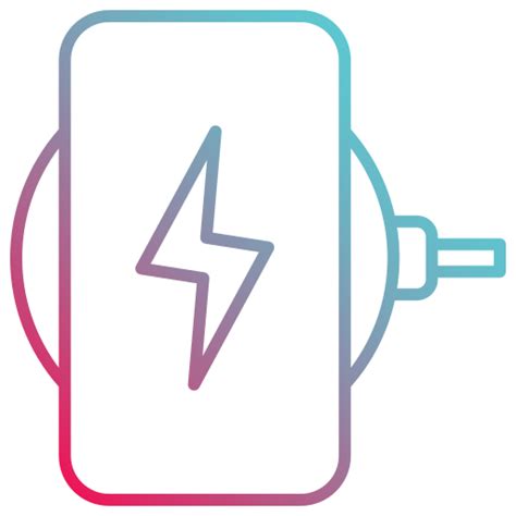 Wireless Charging Generic Gradient Outline Icon
