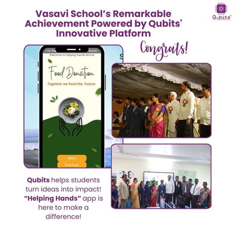 Qubits Helpinghandsapp Stemeducation Edtech Vasavischool Achievement Qubits Computer