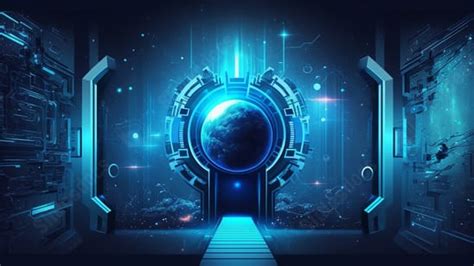 Sci Fi Creative Blue Powerpoint Background For Free Download Slidesdocs