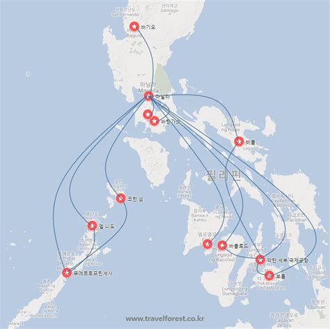 [필리핀] 필리핀 주요 섬 마닐라 세부 팔라완 출발 추천 여행 루트 안내