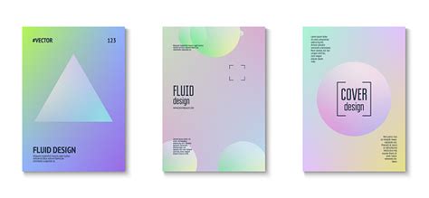 그라디언트 모양 사이버펑크 서클 일러스트레이션입니다 생생한 플래카드 미니멀한 디자인 홀로그램 포스터입니다 블루 3d 세트 기하학적 인 멤피스 배너입니다 보라색 그라디언트