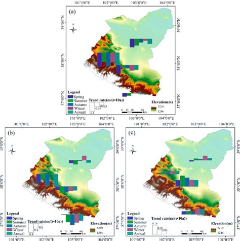 Spatial Variation Of Average Wind Speed In Srb A 1970 2018 B Before