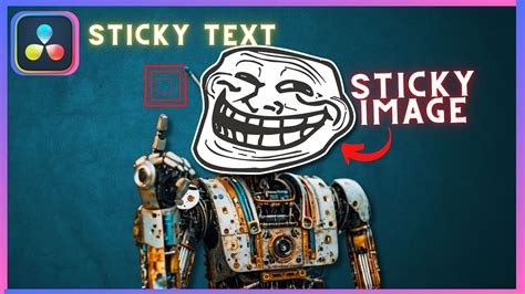 Stick TEXT And IMAGES Using The Tracker Davinci Resolve Tutorial YouTube