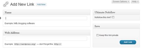 wordpress tip add nofollow option to insert edit link popup box wp