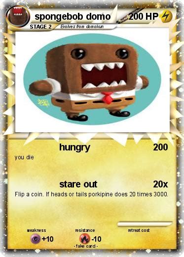 Pokémon Spongebob Domo Hungry 0 My Pokemon Card
