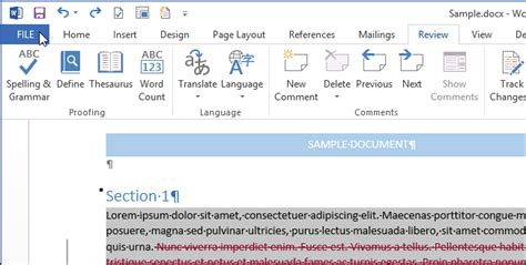 How To Copy And Paste Text With Tracked Changes In Word 2013