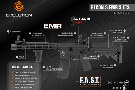 Recon M Emr A Ets Iii Evolution Evolution Airsoft Tienda De Airsoft