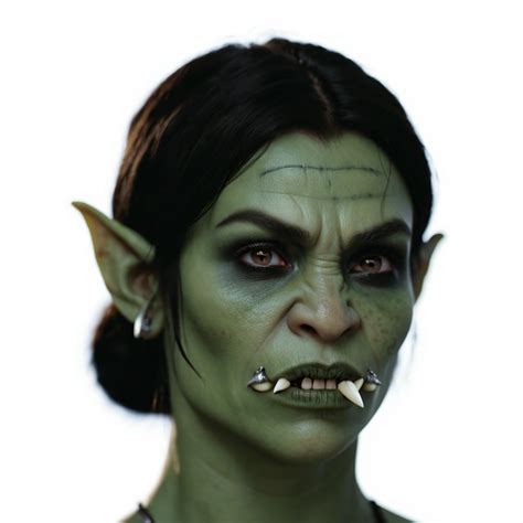 Orc Female Portrait With Tusks Stable Diffusion Online