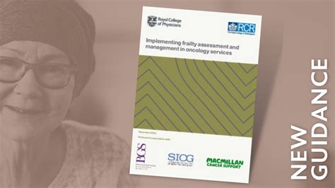 Guidance On Frailty Assessment And Management In Oncology Published