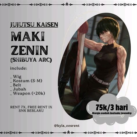 Jual Rental Kostum Cosplay Maki Zenin Shopee Indonesia