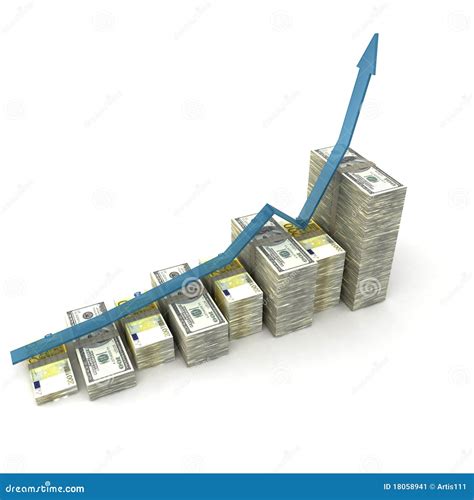 Money Graph Stock Illustration Illustration Of Dollars 18058941