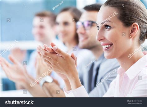 Business People Clapping Hands Over 11825 Royalty Free Licensable