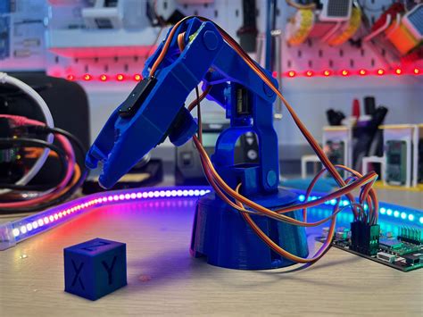 i made a simple robot arm that can be controlled by any browser over