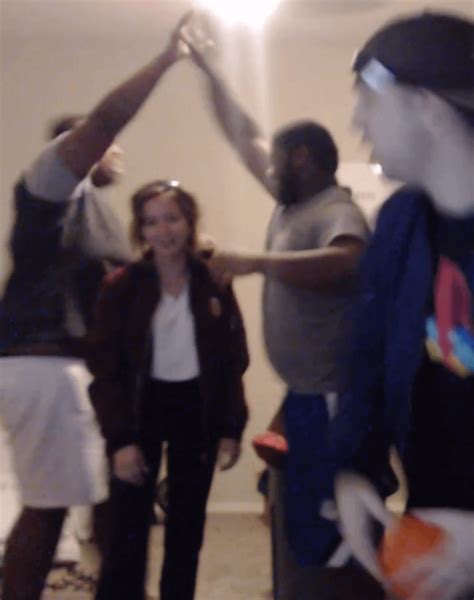 Young White Lady Gets Eiffel Towered By Two Men And Boyfriend Watches