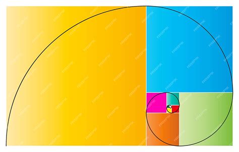 Premium Vector Fibonacci Ratio Divine Proportion Isolated 3d