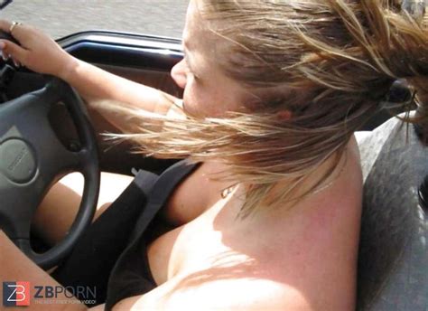 Downblouse In Car