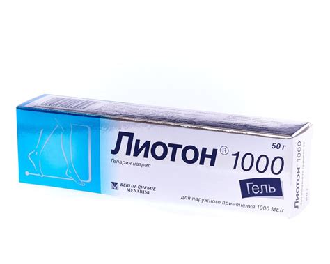 Лиотон 1000 гель 1000 ЕД/г 50г купить в Москве по цене от 938 рублей
