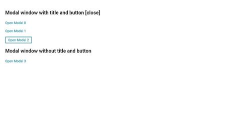 4 Types Of Modal Popup