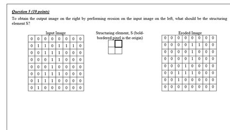 Solved Question 5 10 Points To Obtain The Output Image On