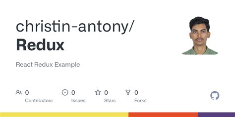 Github Christin Antonyredux React Redux Example