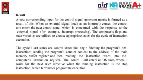 Lecture 211 Design Of Control Unit Hardwired Control Unitpptx