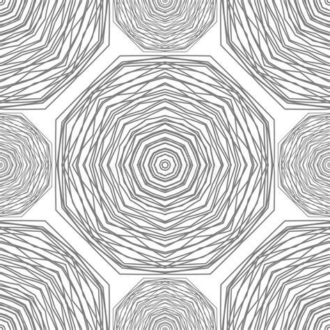 Seamless Pattern Circular Stylish Background Vector Repeating Texture Stock Vector