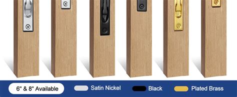 Mosecyou 6 French Door Lock Flush Bolt 2 Pack Double Door Flip Lever