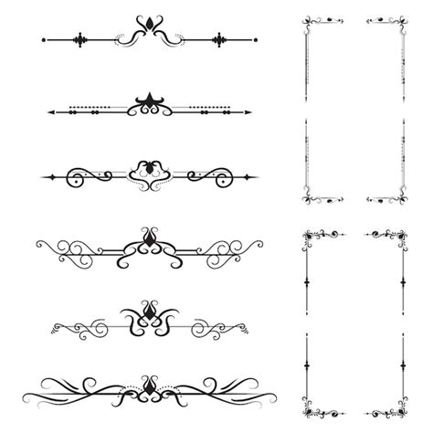Premium Vector Ornate Frames And Scroll Elements Classic Wedding Frame Free Vector Wedding