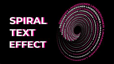 How To Create Colorful Spiral Text Effect In Illustrator Spiral Text