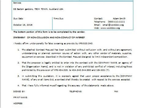 Official Contract Template Word Official Contract Request Form Template
